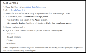 Google Knowledge Panel: How It Works and How to Claim Yours